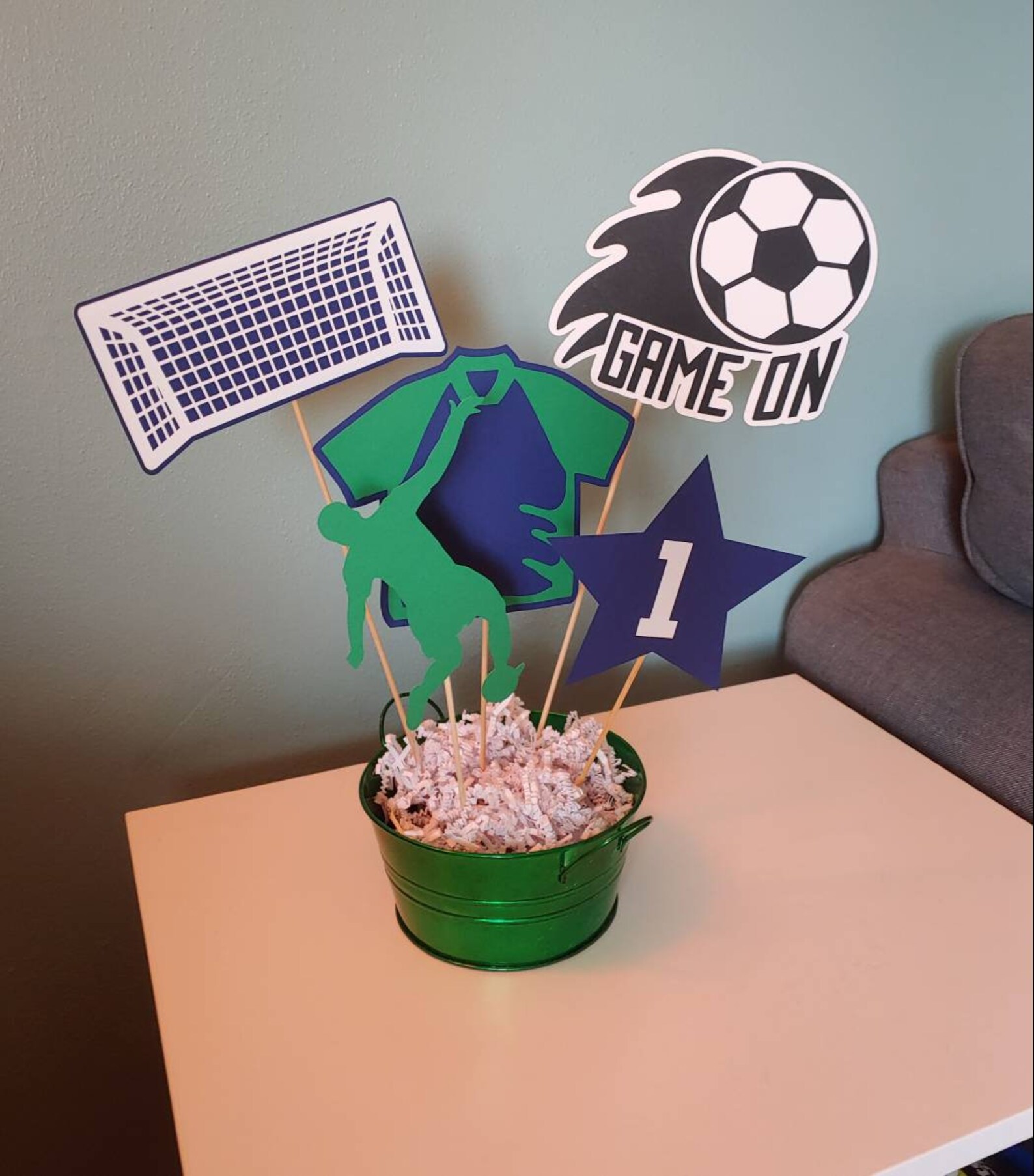 Soccer Centerpiece Game On Soccer Centerpiece Sports | Etsy