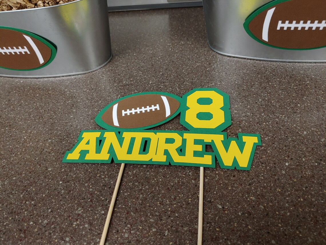 Football Cake Topper Personalized Football Cake Topper - Etsy