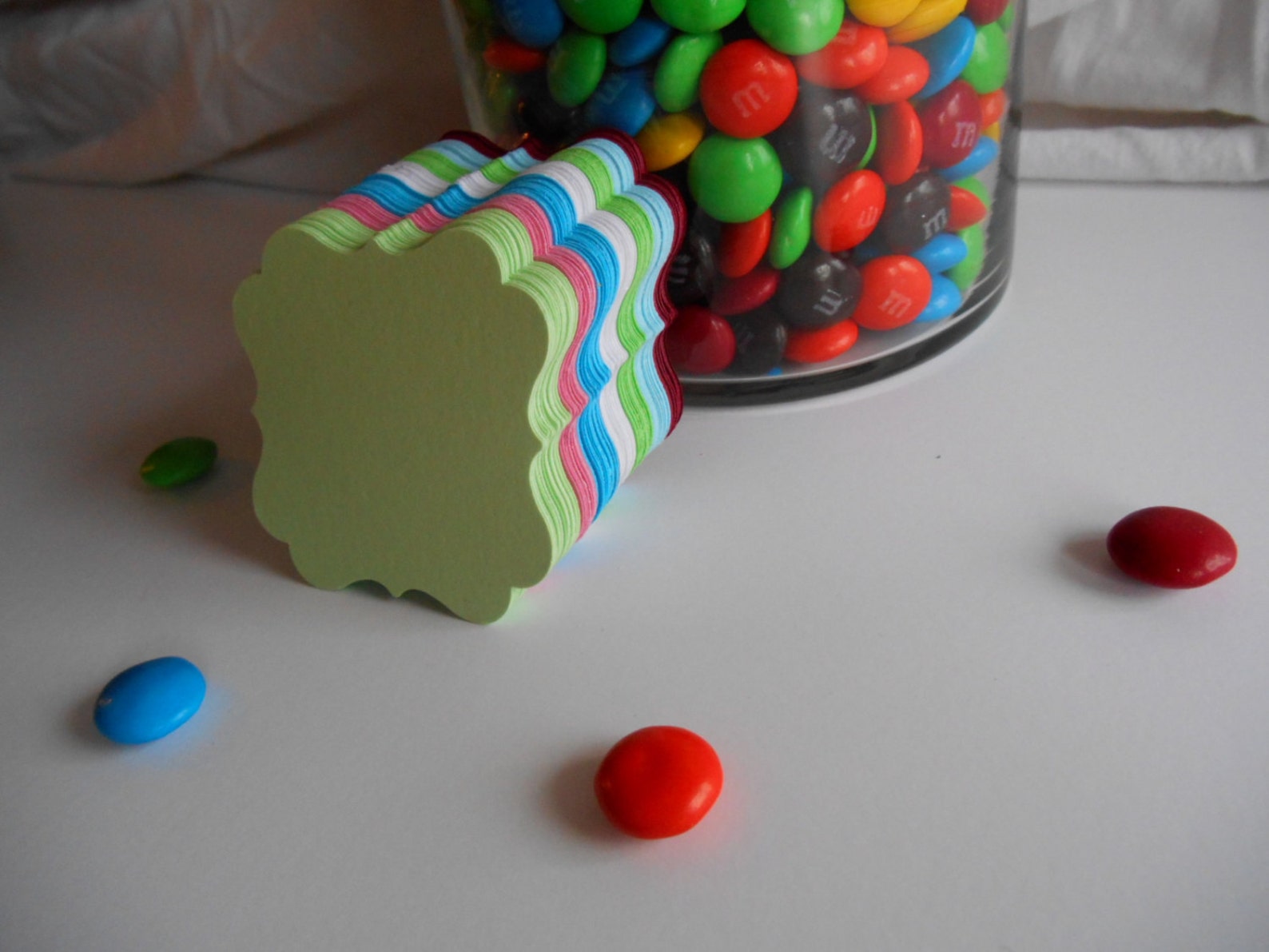 45 Fancy Bracket Cards (2 Inches) Cardstock Die Cuts for Scrapbooking ...