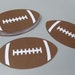 Football Cutouts - 12 Football Die Cuts - Football Party Tags - Sports ...