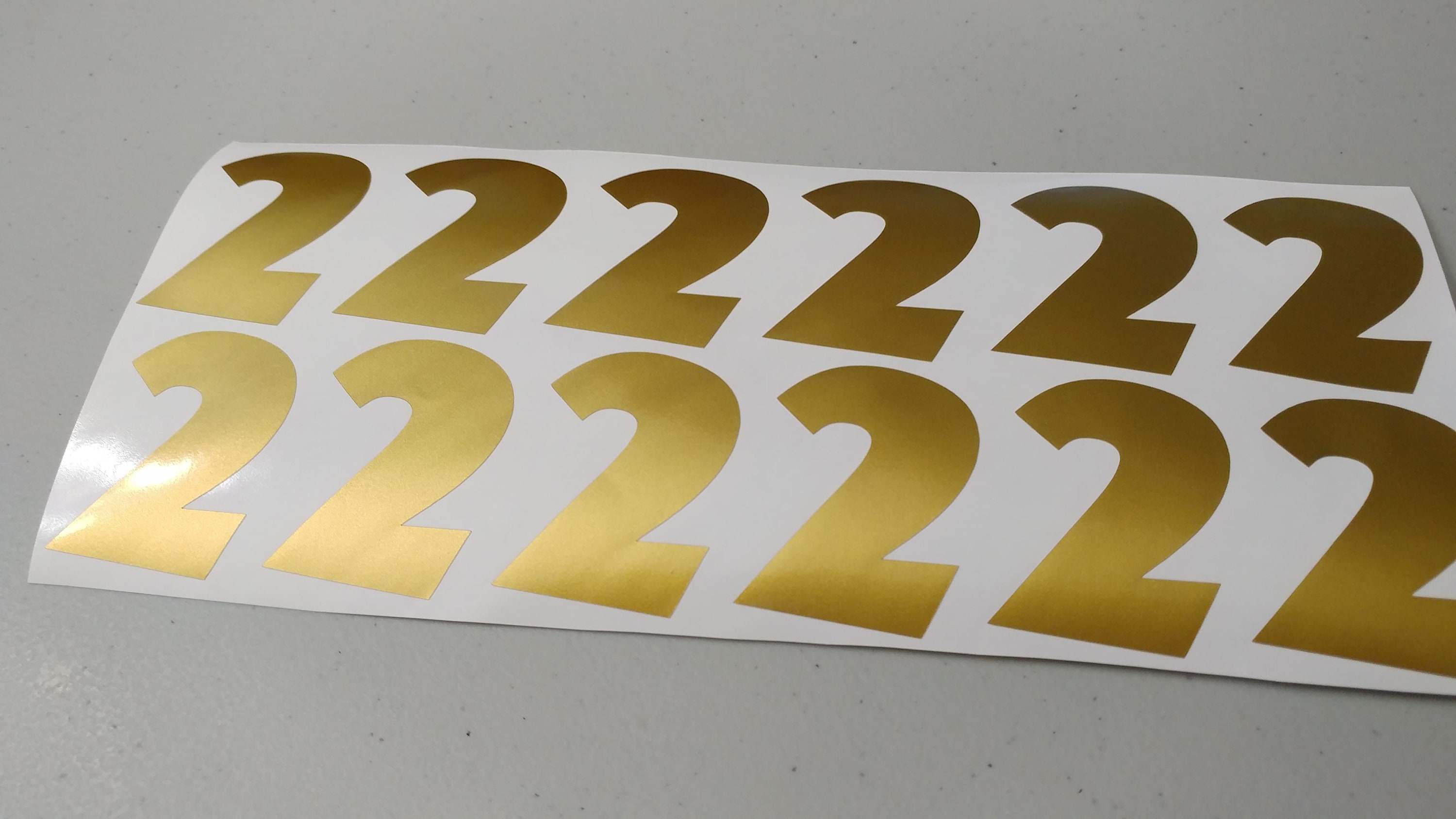 Number Stickers Number Vinyl Decals Number Stickers for | Etsy