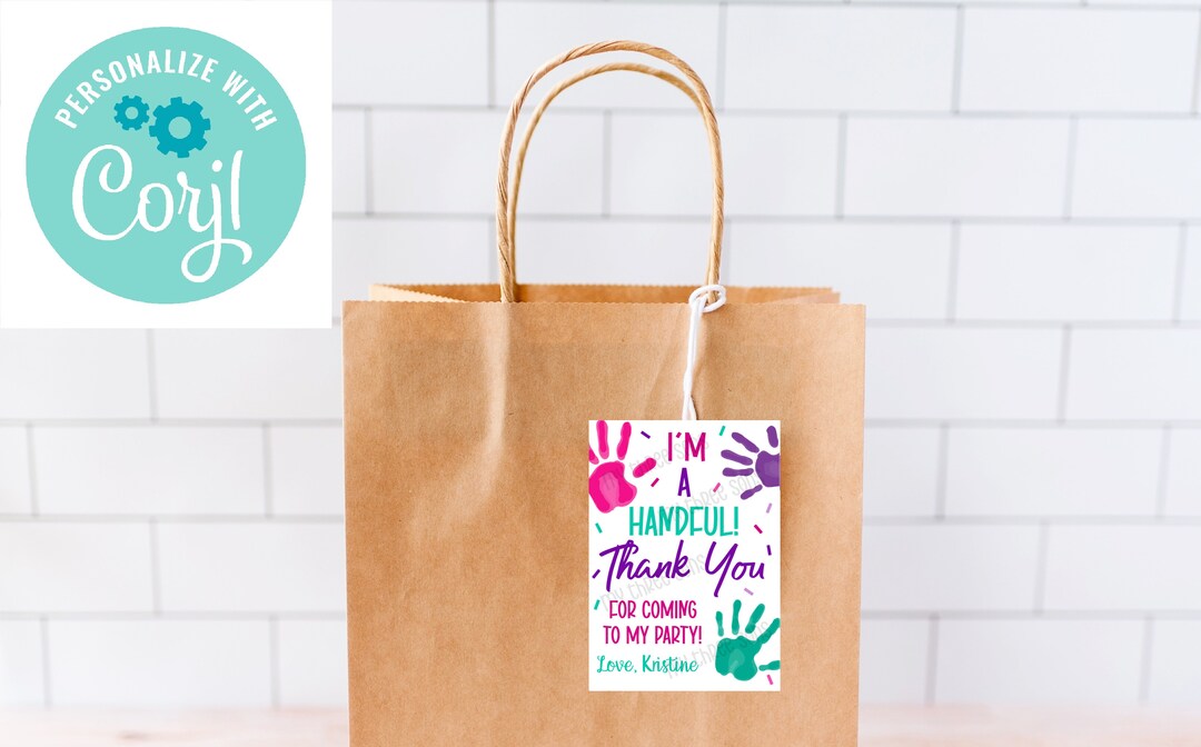 Hi Five Handful Thank You Tag - Printable Hi Five Thank You Tag- I'm A ...