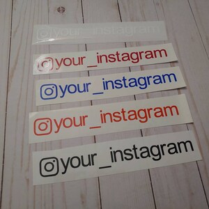 Instagram Car Decal - Instagram Decal - Car Window Decal - Custom Decal ...