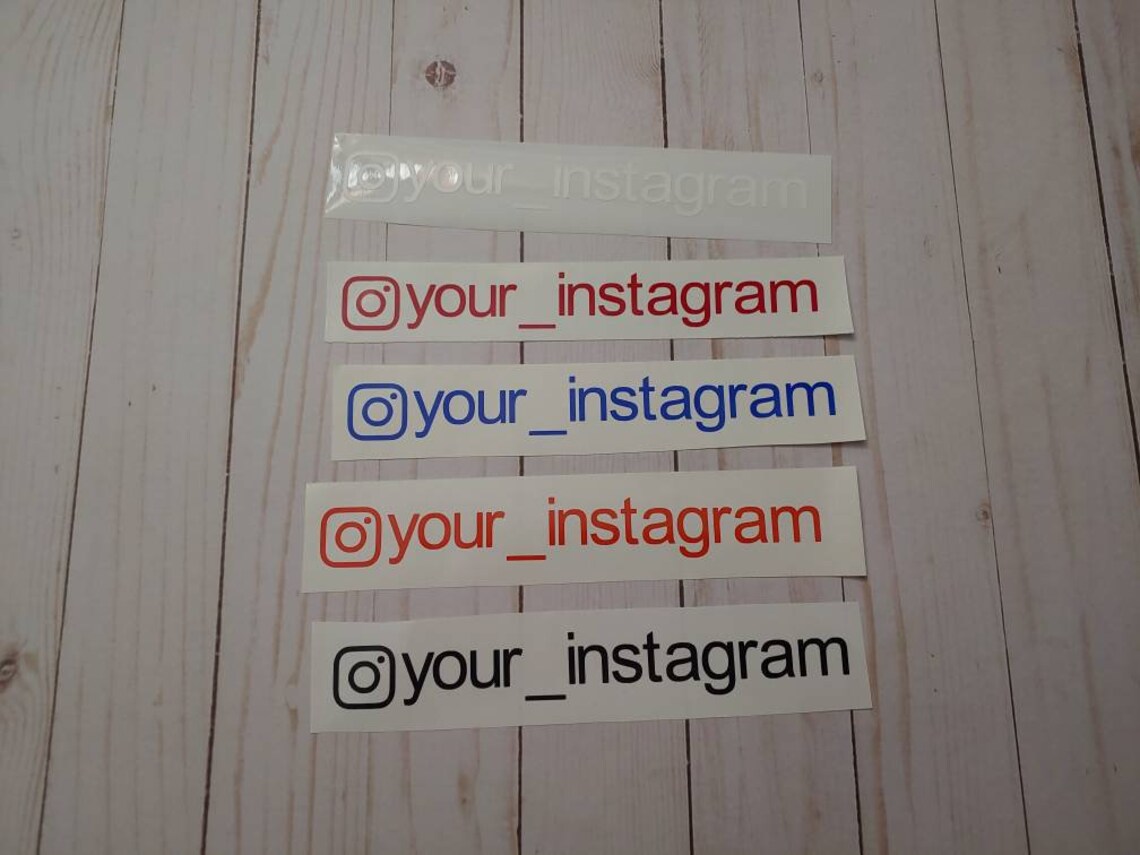Instagram Car Decal Instagram Decal Car Window Decal | Etsy