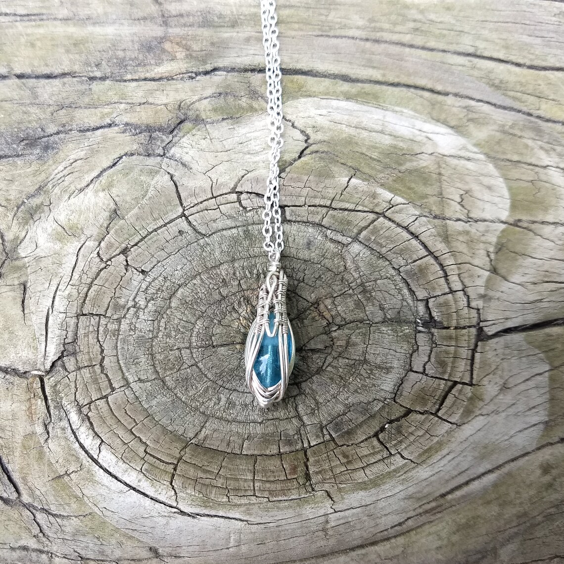 Elven Pendant Necklace Fantasy Sterling Silver Wire - Etsy