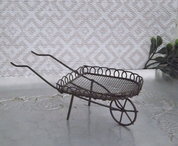 Miniature Wheelbarrow Fairy Garden Yard Decoration Wire - Etsy