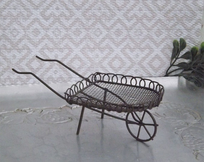 Miniature Wheelbarrow Fairy Garden Yard Decoration Wire - Etsy