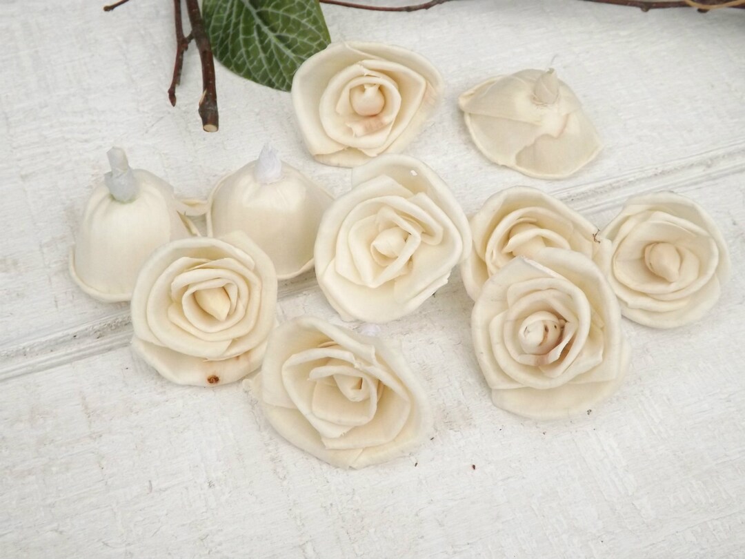 Sola Flowers, Sola Roses 1 1/2" Classic Roses, Natural Ivory Roses ...