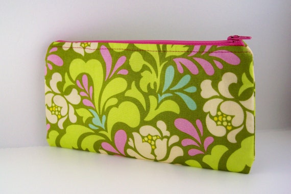 Items similar to Amy Butler cosmetic pouch on Etsy