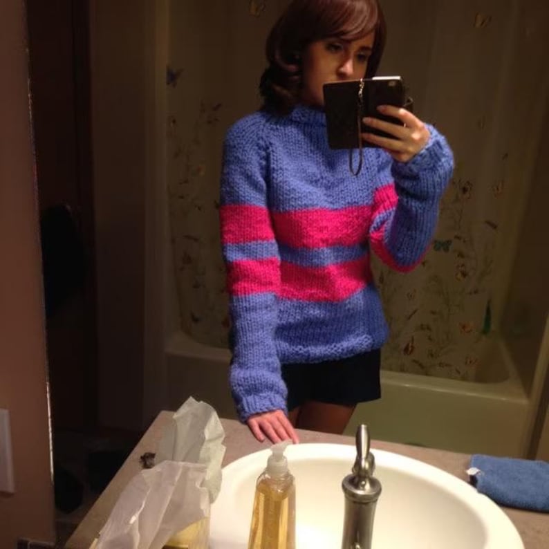 Frisk Sweater - S M L - Made to Order Video Game Protagonist Shirt - Etsy