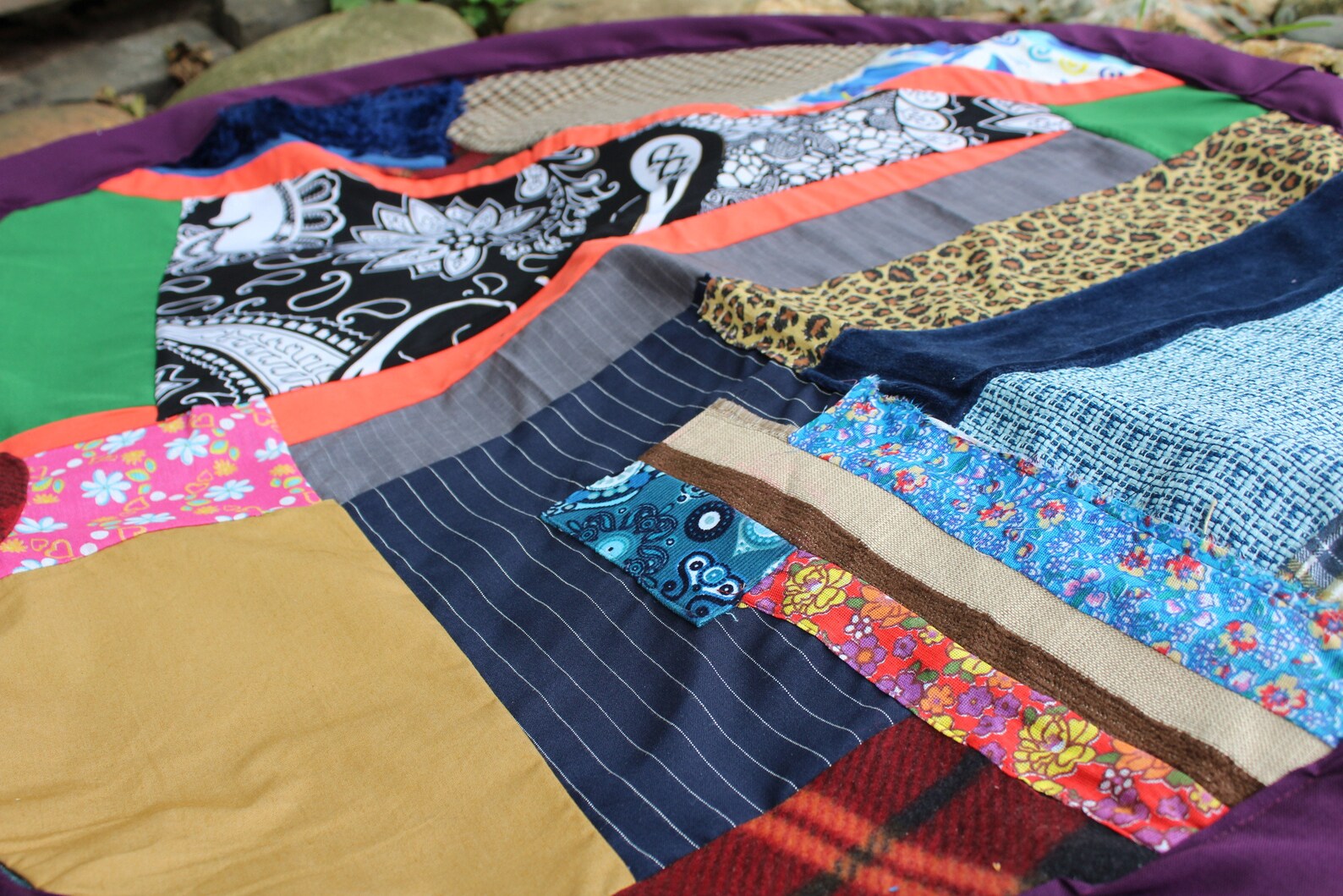 Patchwork Rug - Textile Recycling - Home Hippie Decor - Boho Style - Etsy