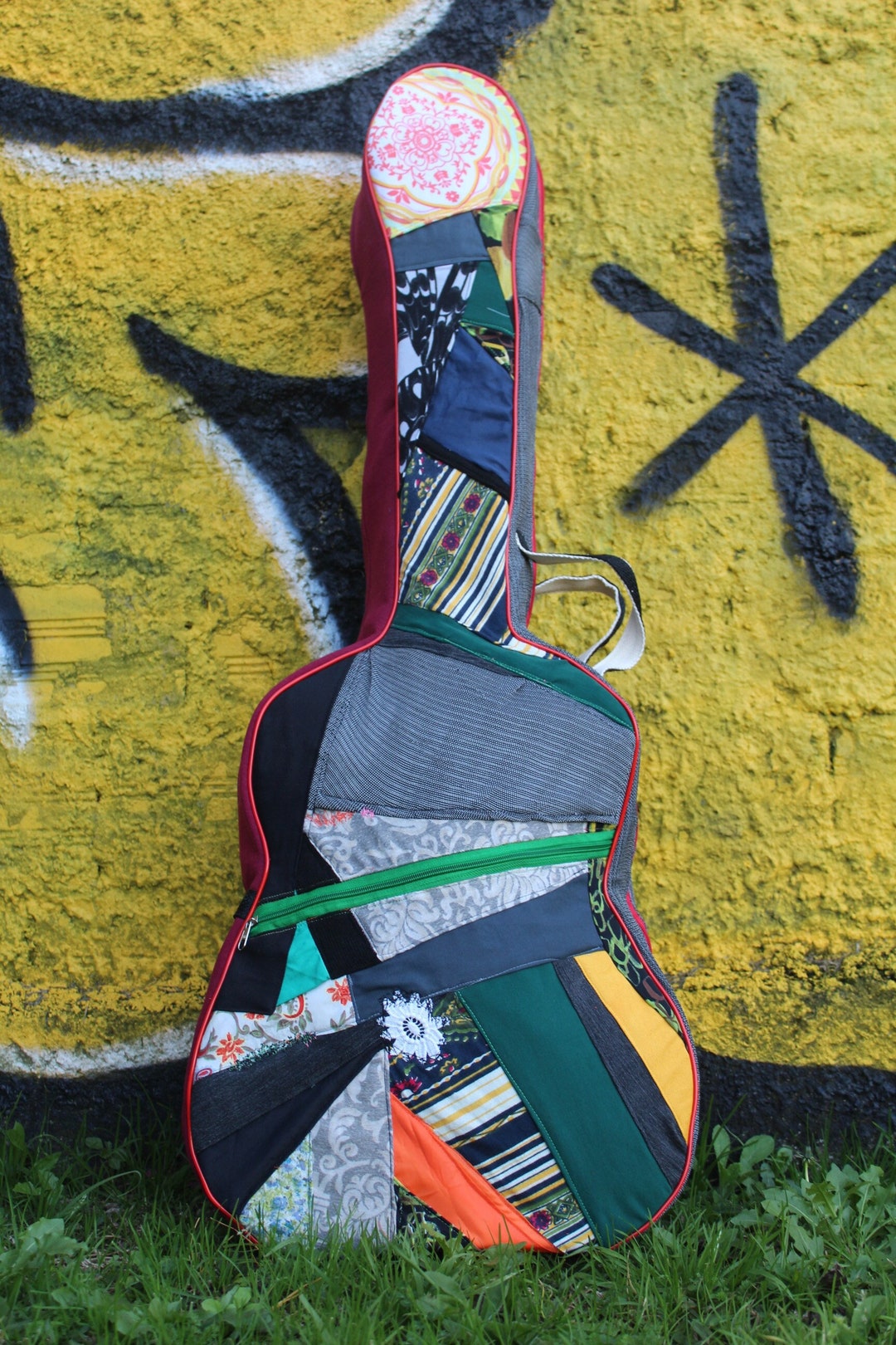 Guitar Case Textile Recycling Handcrafted Guitar Case Musical Tailoring ...