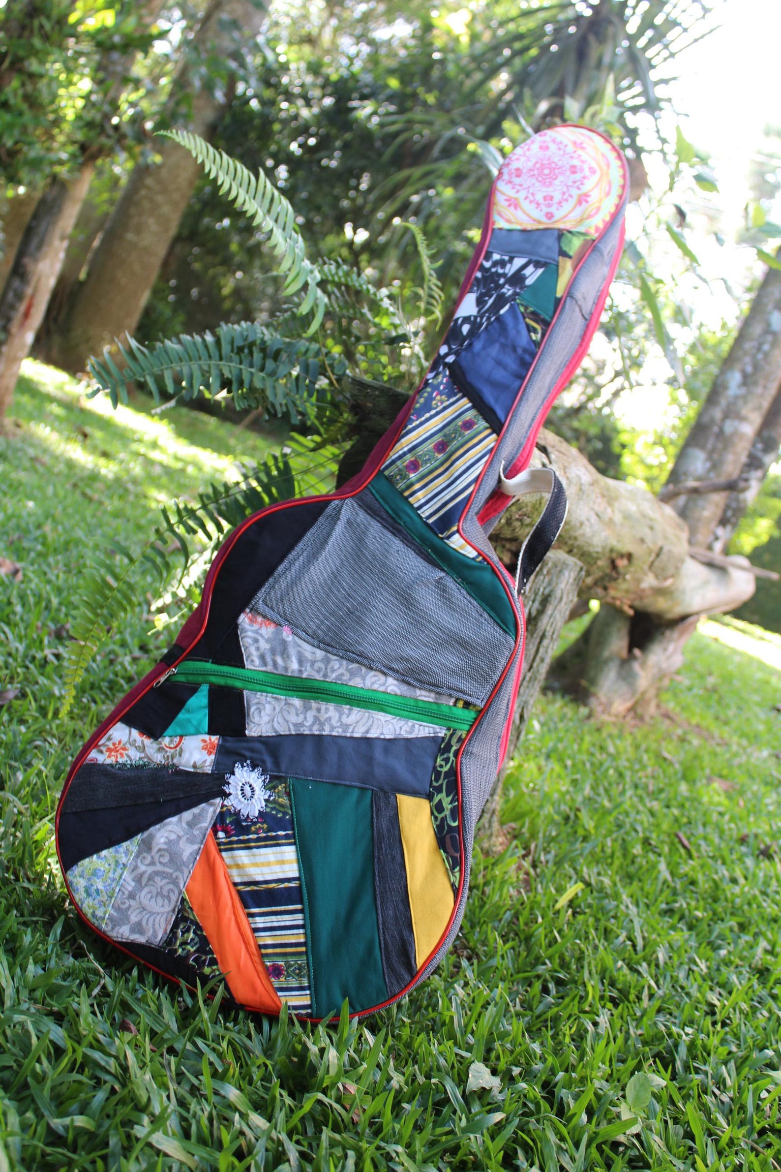 Guitar Case - Textile Recycling - Handcrafted Guitar Case - Musical ...