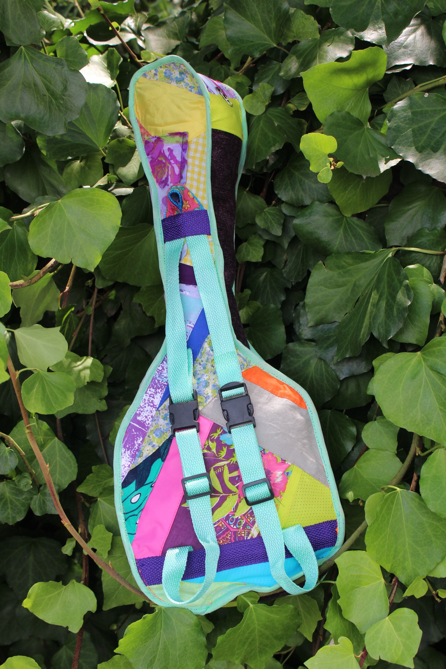 Ukulele Concert Gig Bag - Upcycled Fabric Scraps - Ukulele Bag - Etsy