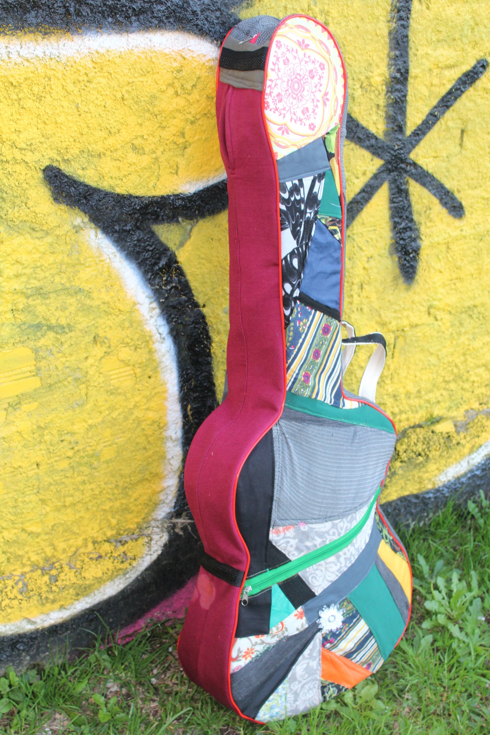 Guitar Case Textile Recycling Handcrafted Guitar Case Musical Tailoring ...