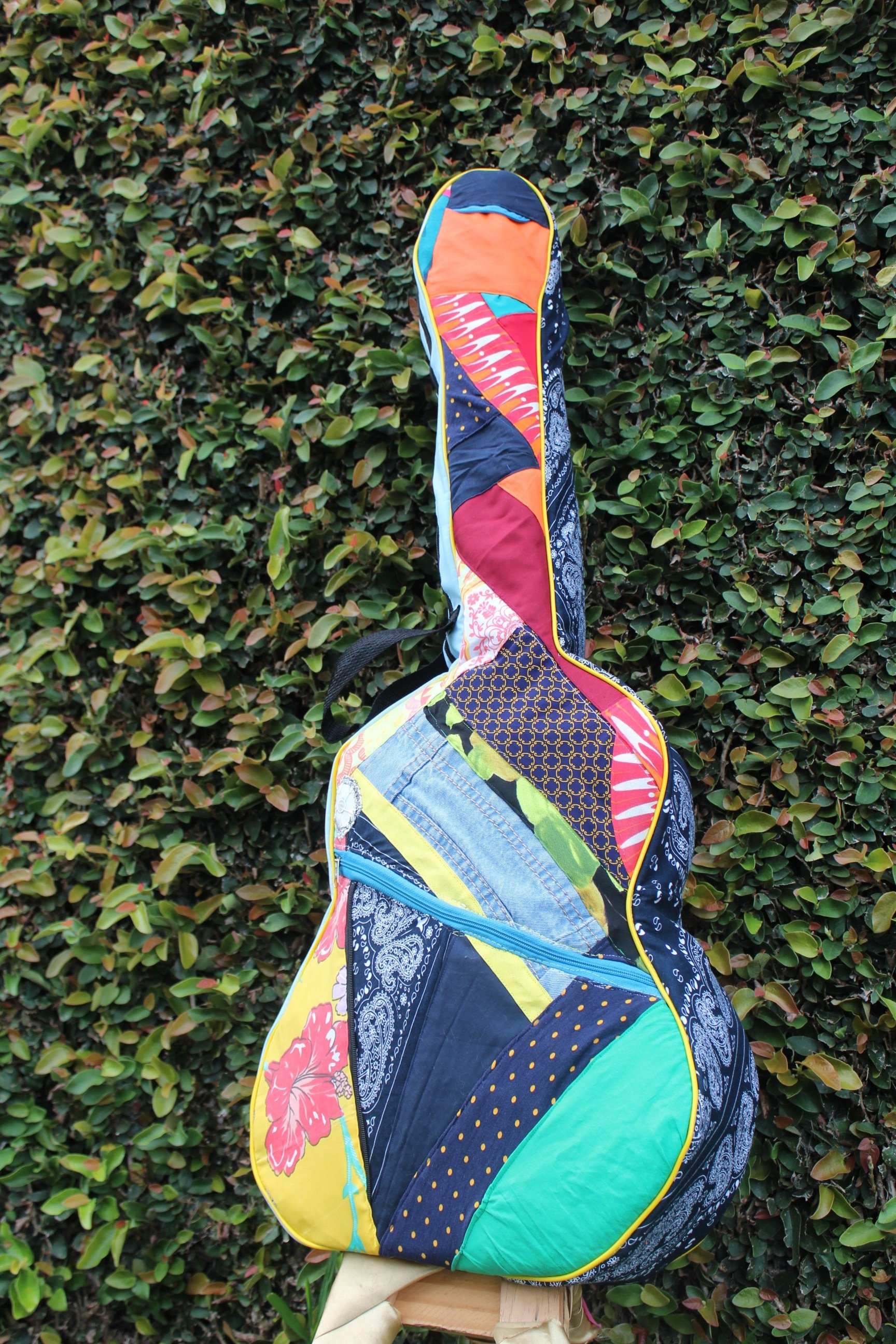 Guitar Case - Textile Recycling - Upcycle Fabric Scraps - Handcrafted ...