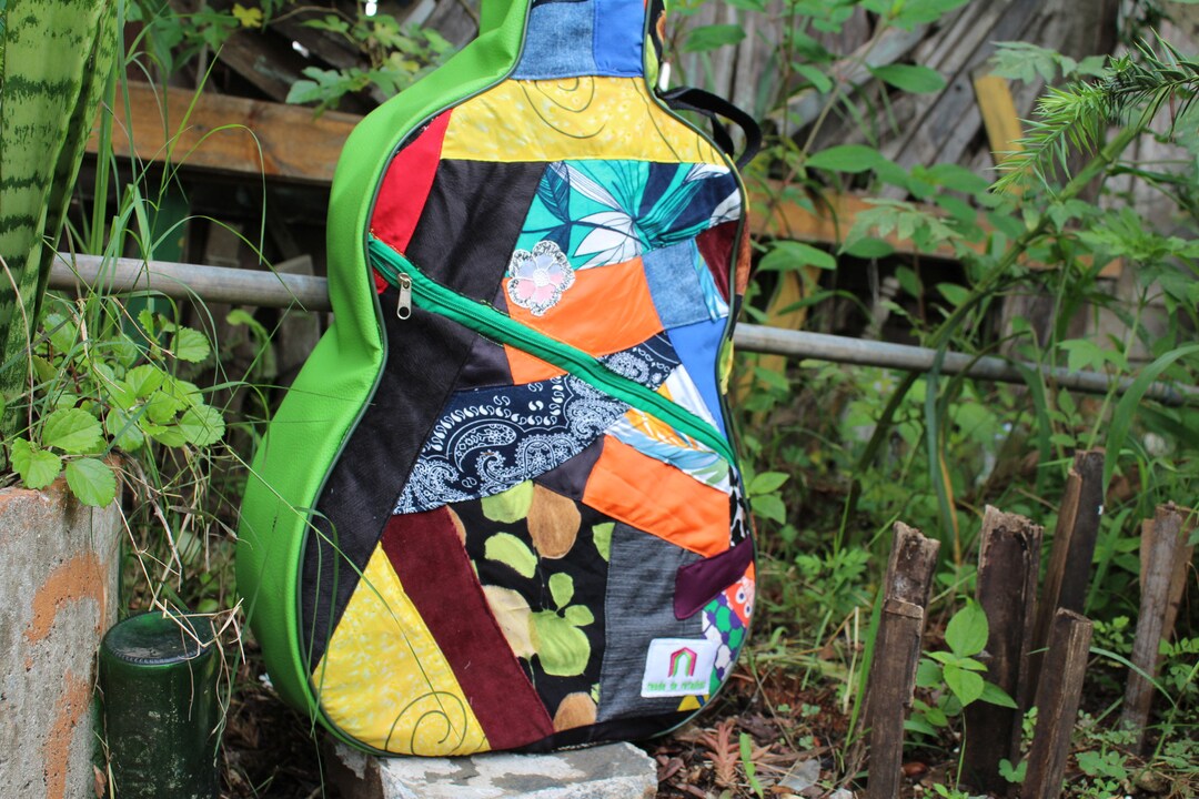 Acoustic Guitar Case - Guitar Gig Bag - Handcrafted in Brazil - Upcycle ...