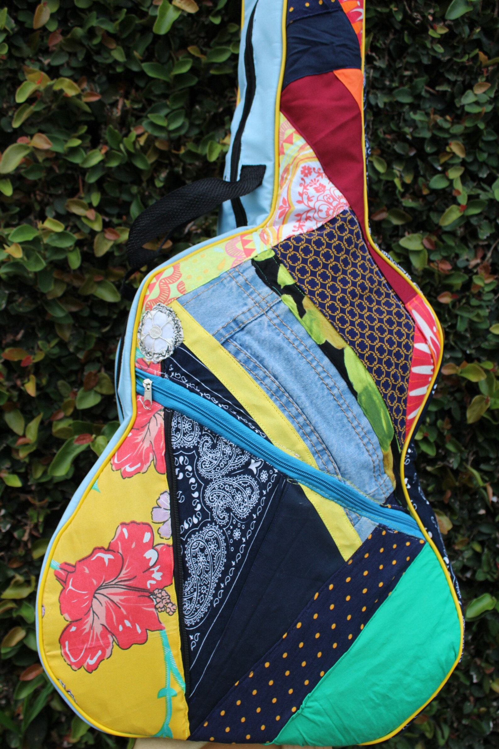 Guitar Case - Textile Recycling - Upcycle Fabric Scraps - Handcrafted ...