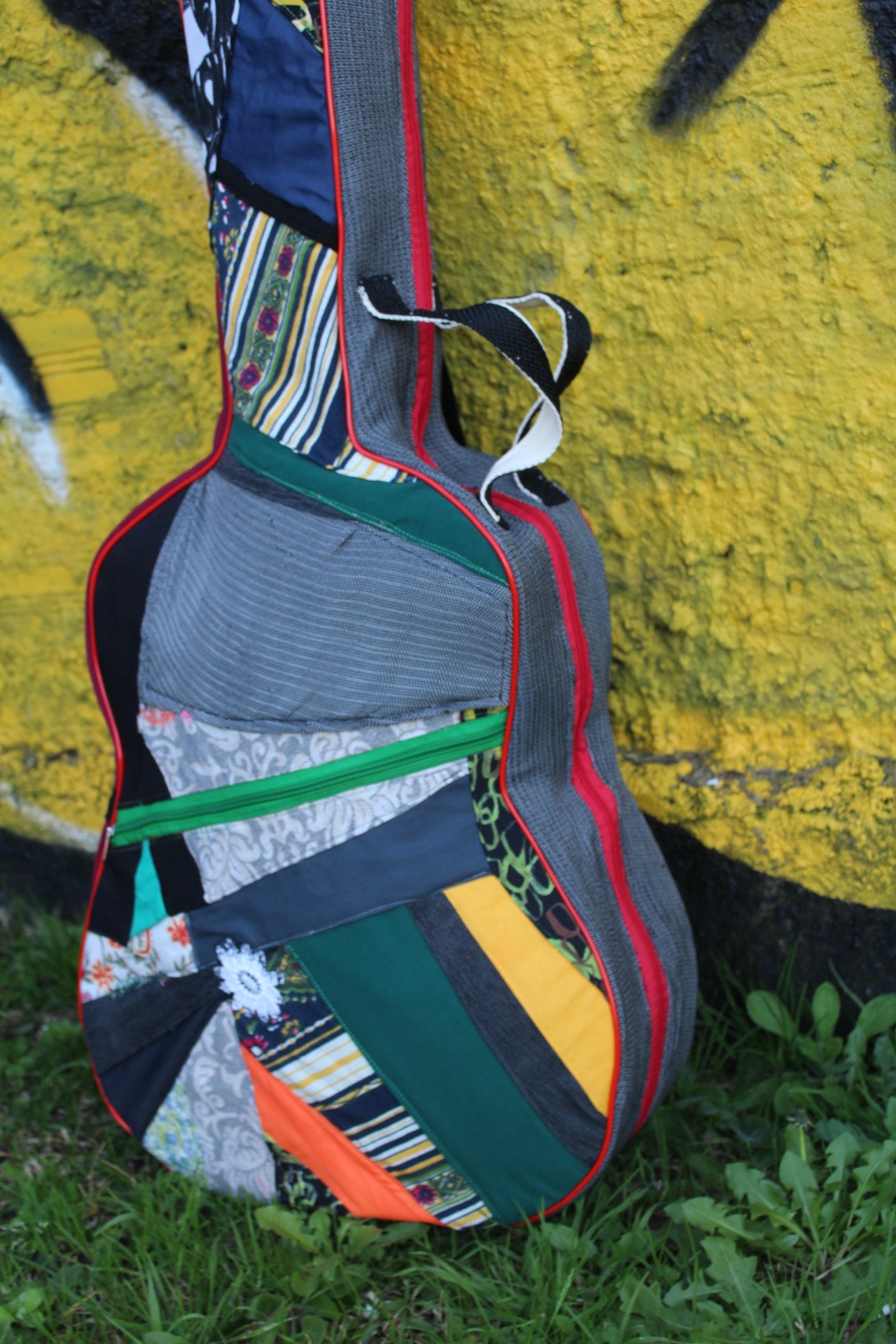 Guitar Case Textile Recycling Handcrafted Guitar Case Musical Tailoring ...