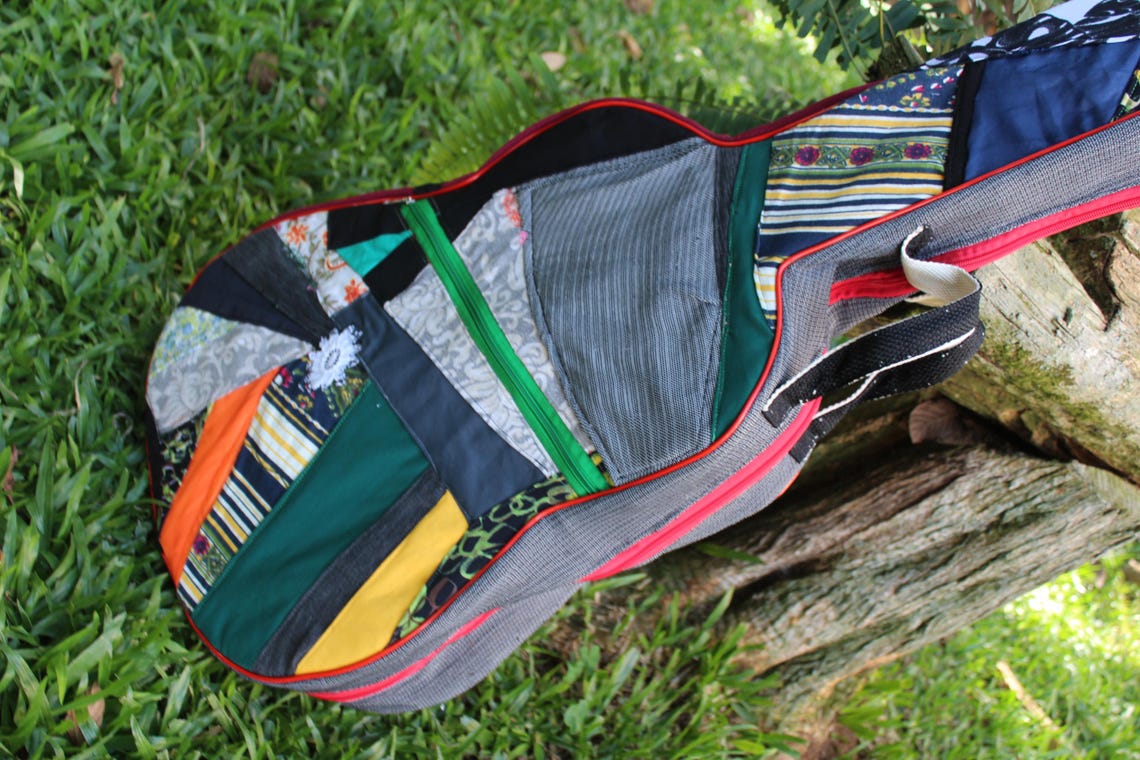 Guitar Case - Textile Recycling - Handcrafted Guitar Case - Musical ...