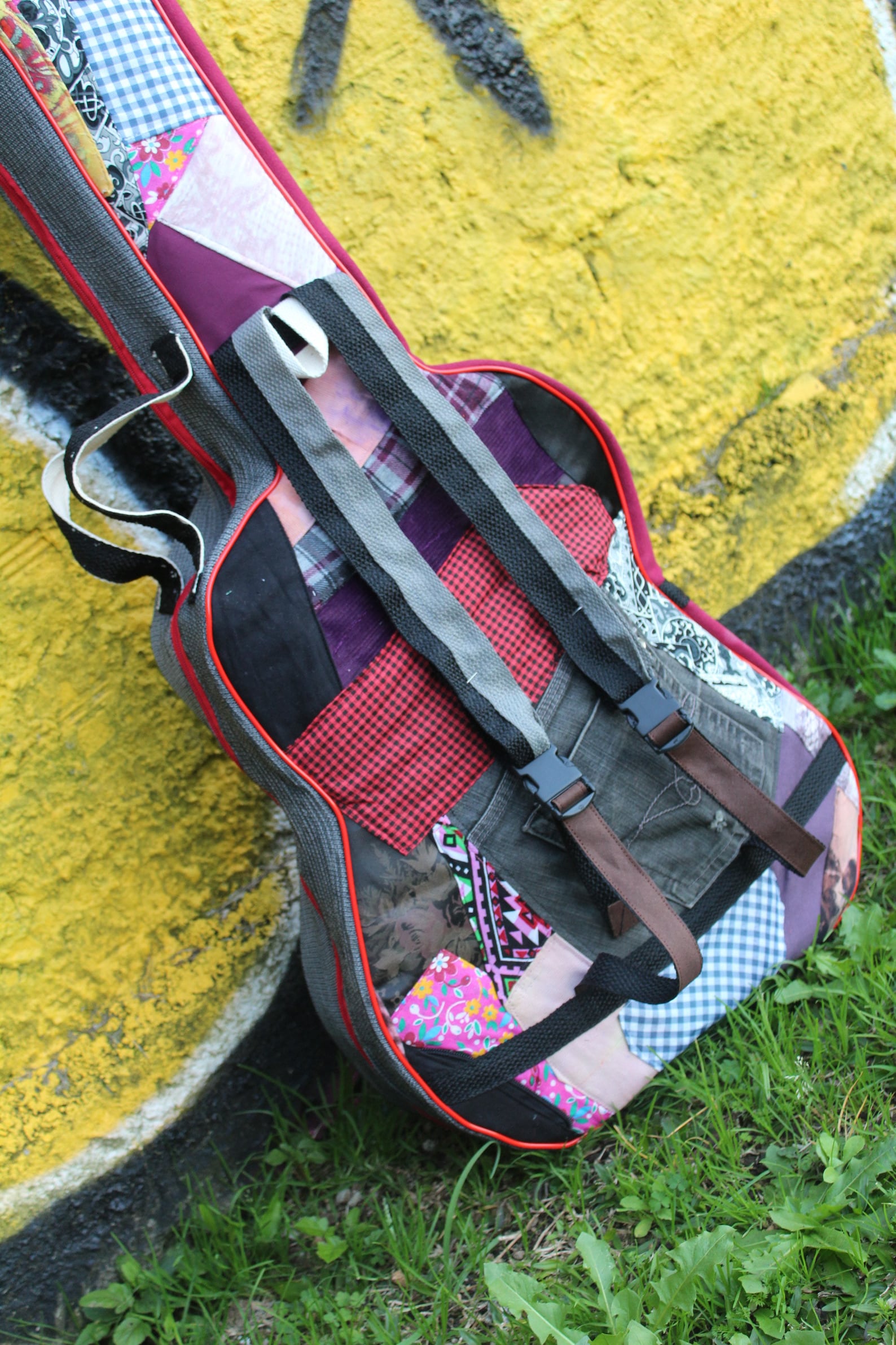 Guitar Case Textile Recycling Handcrafted Guitar Case Musical Tailoring ...