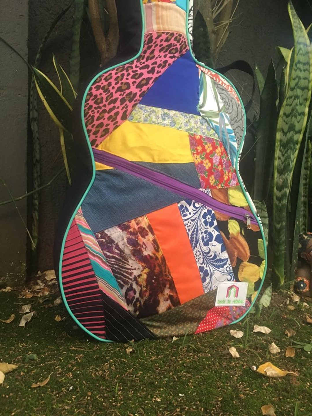 Handmade Guitar Case - Artcraft Suitcase - Colorful Acoustic Guitar ...