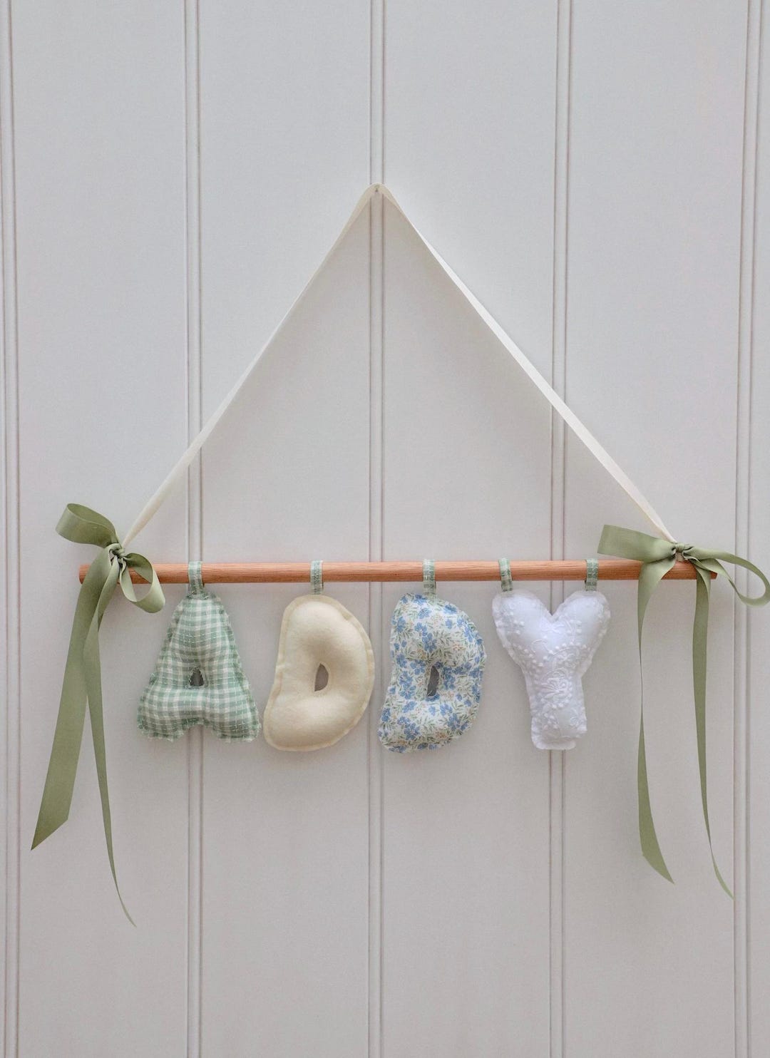 The Heirloom Name Banner | Personalised Fabric Name Banner | Nursery ...