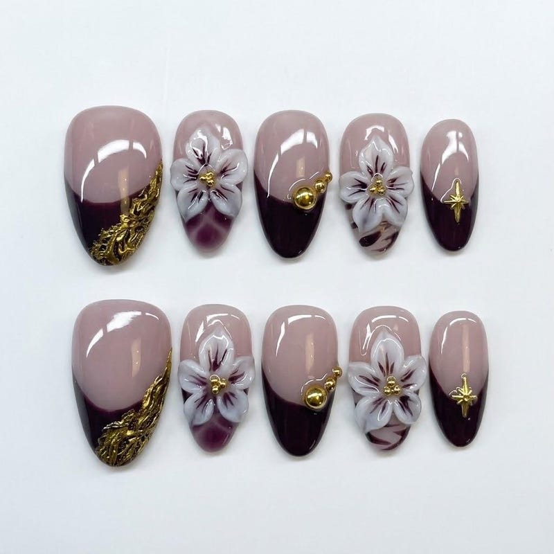 French Tip With Stars - Etsy