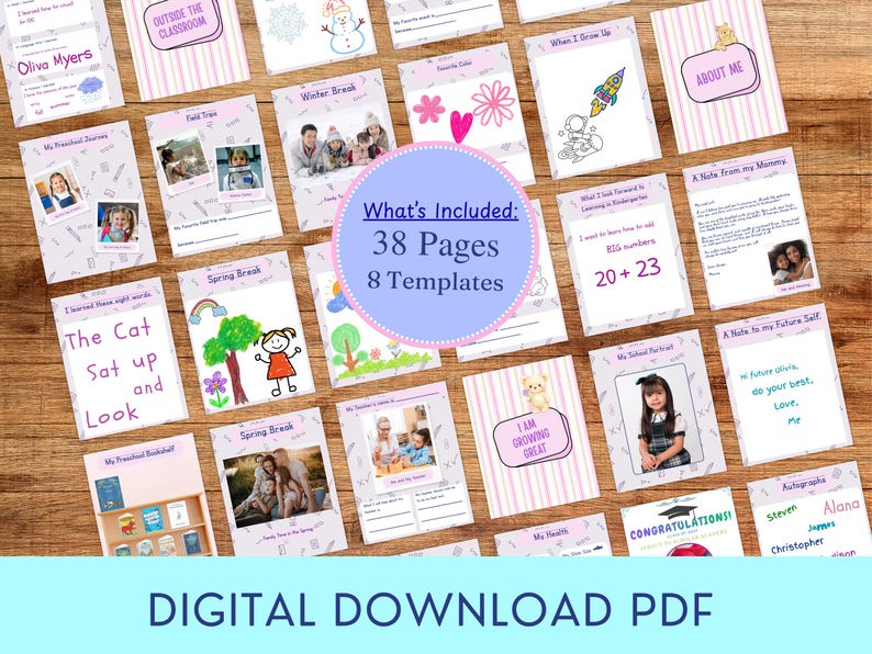 Preschool Memory Book, End of Year, School Memory Book, Homeschool ...