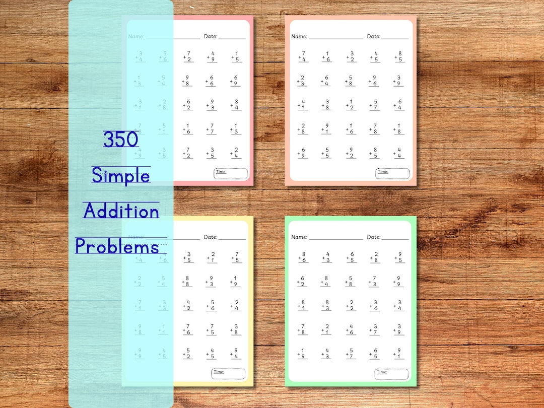 Printable Addition Worksheets With Editable Name Coloring Page ...
