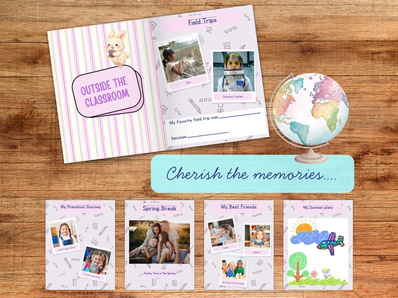 Preschool Memory Book, End of Year, School Memory Book, Homeschool ...