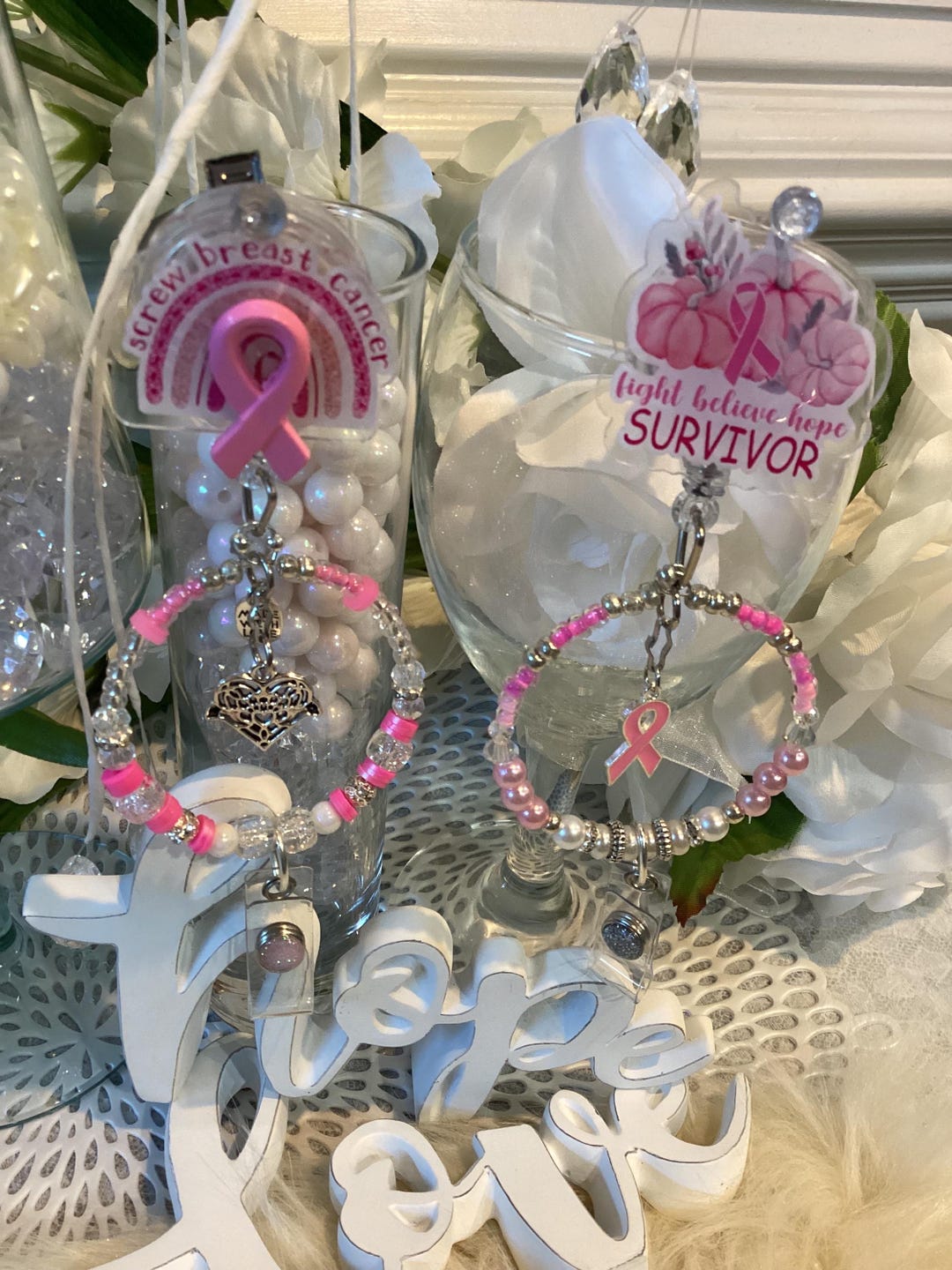 Screw Cancer & I’m A Survivor / Breast Cancer Awareness - Etsy