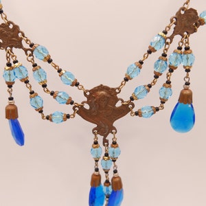 Extraordinary Genuine Antique Belle Epoch Czech Glass Festoon Necklace ...