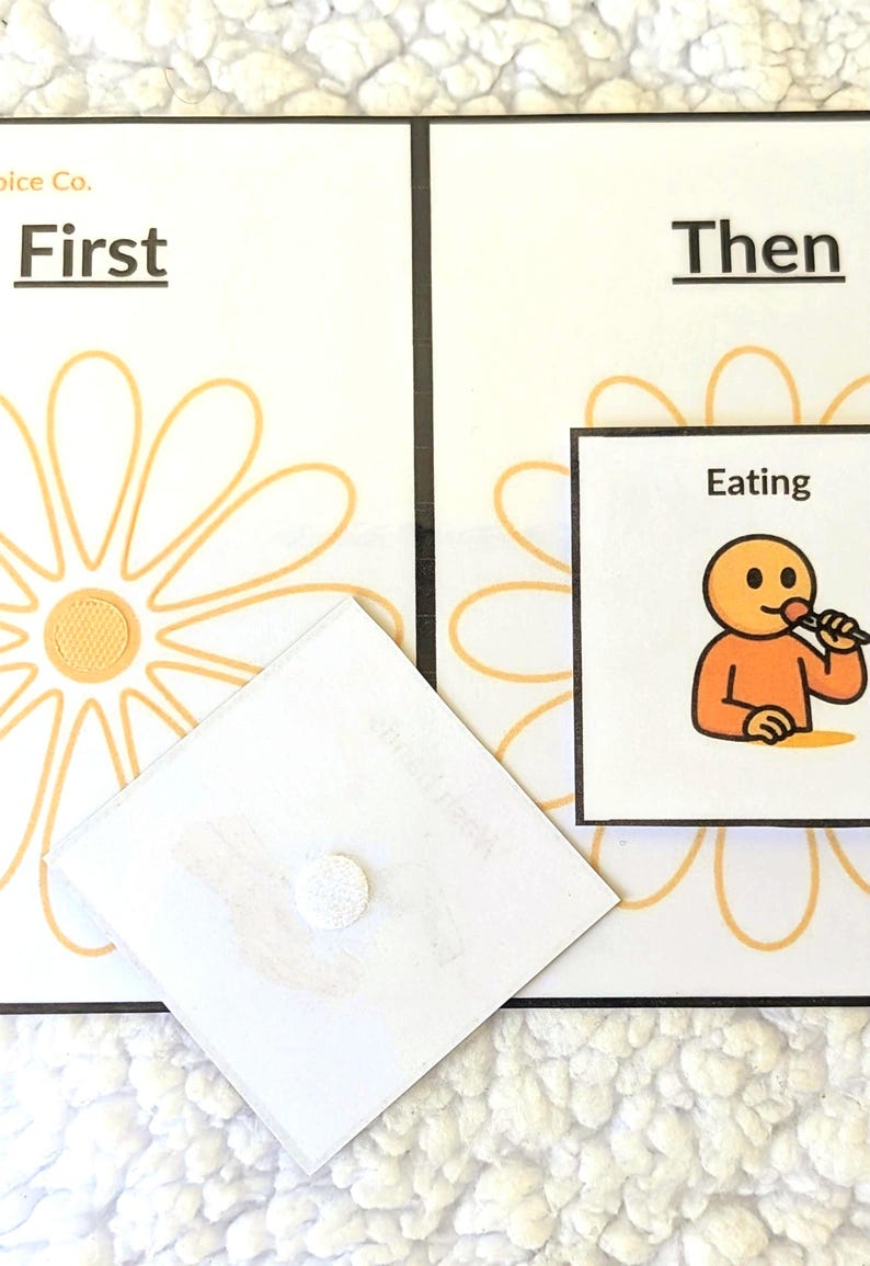First-then Visual Schedule – Autism, ADHD Routine Chart - AAC ...