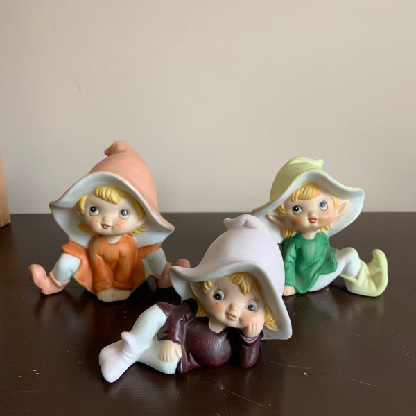 Homco Elves - Etsy