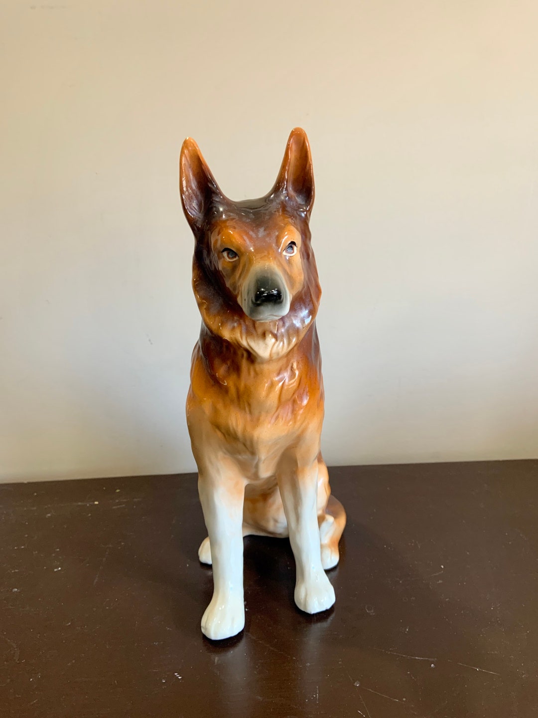 Vintage Large Dog Statue German Shepherd Statue Slovakia Dog - Etsy