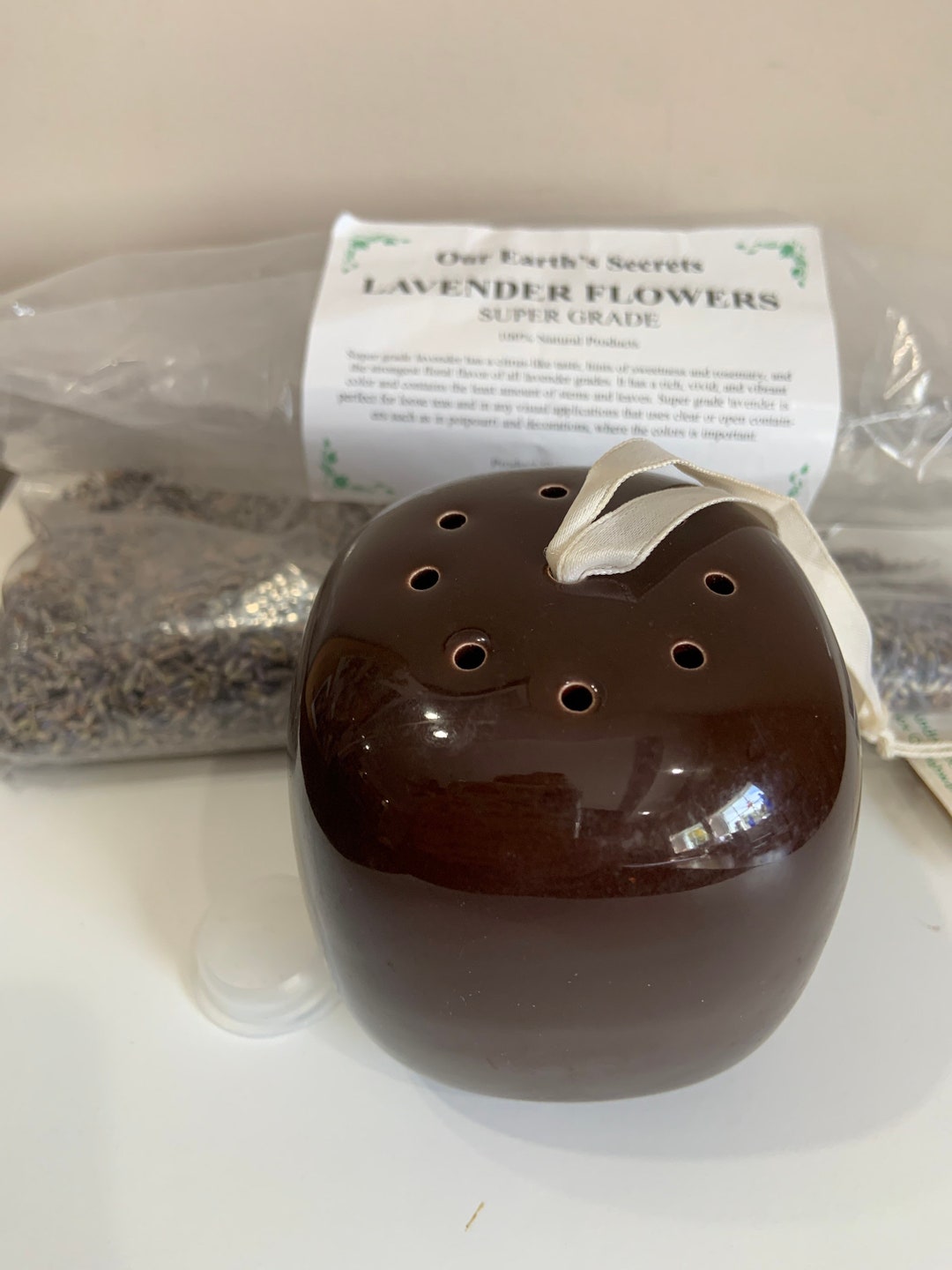 Vintage Lavender Closet Sachet Pomander Andre Richard Scent Brown ...