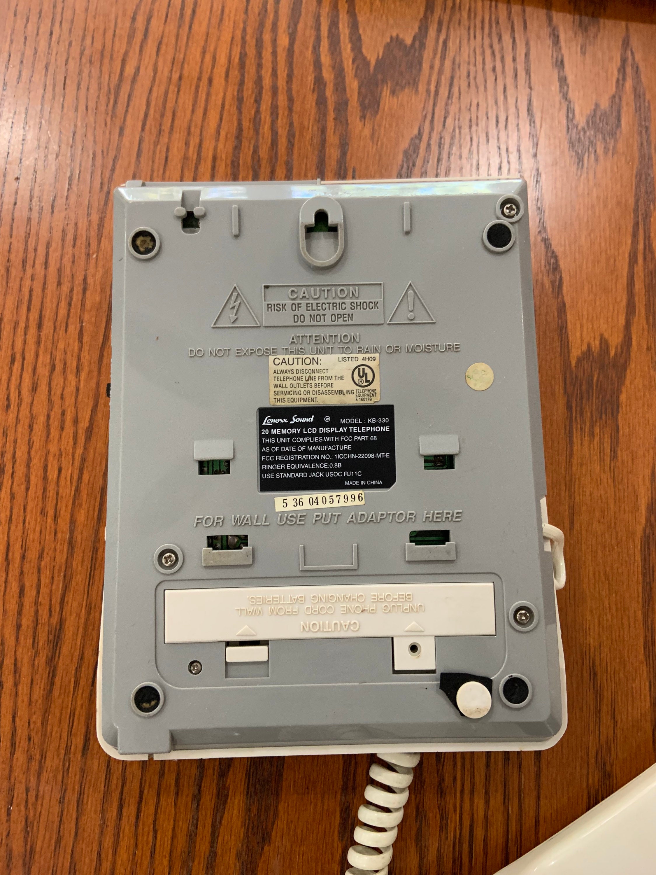 Vintage Push Button Telephone Large Number Beige Landline Phone Lenoxx ...