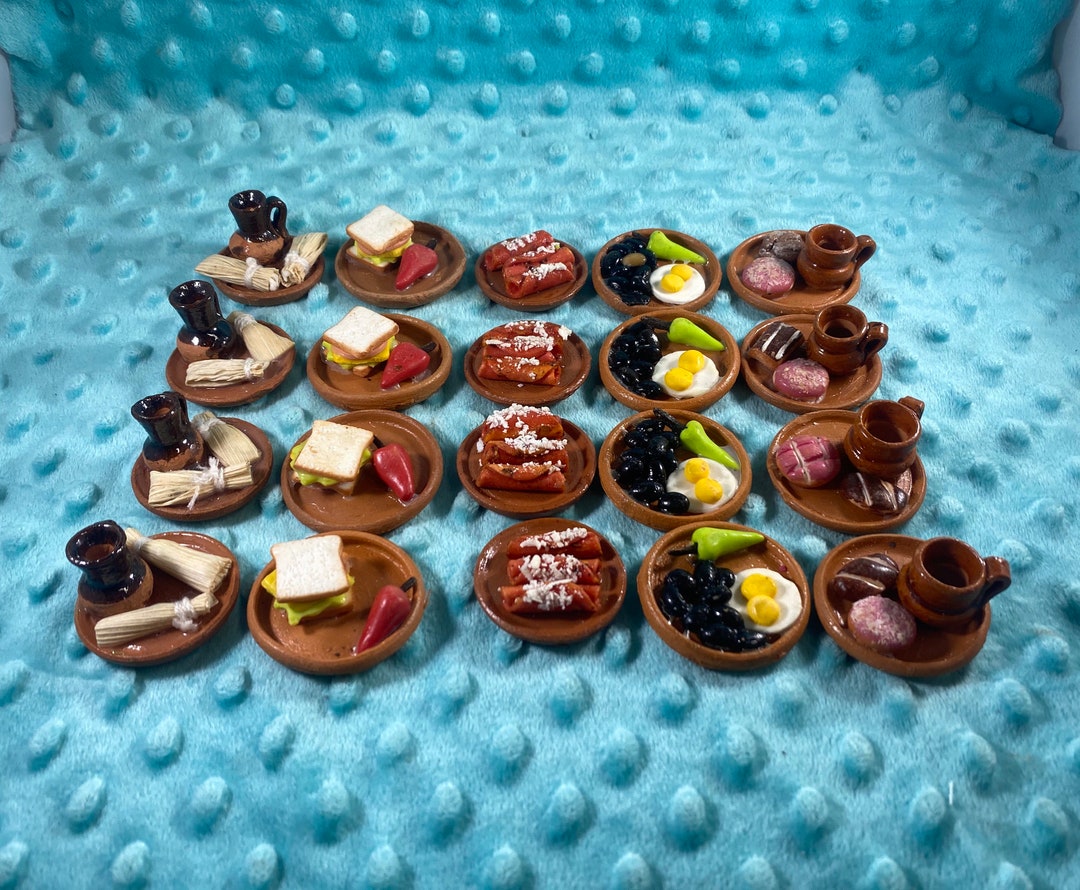 Set of 5 Miniature Food - Etsy
