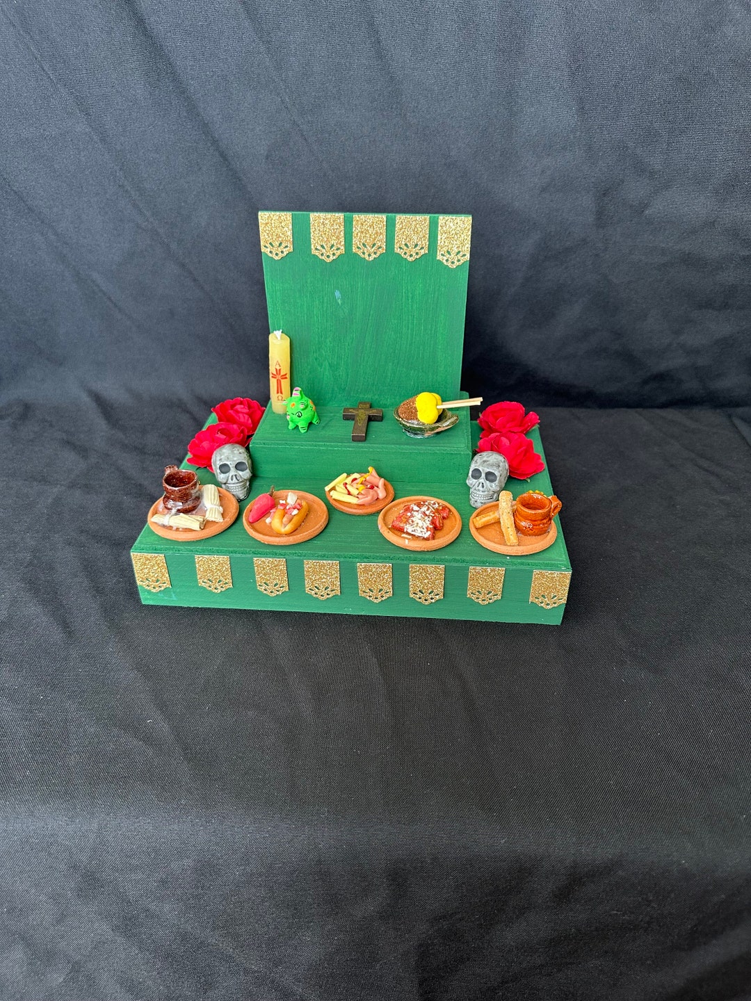 Emerald Medium Dia De Los Muertos Altar Day of the Dead Shrine #08 - Etsy