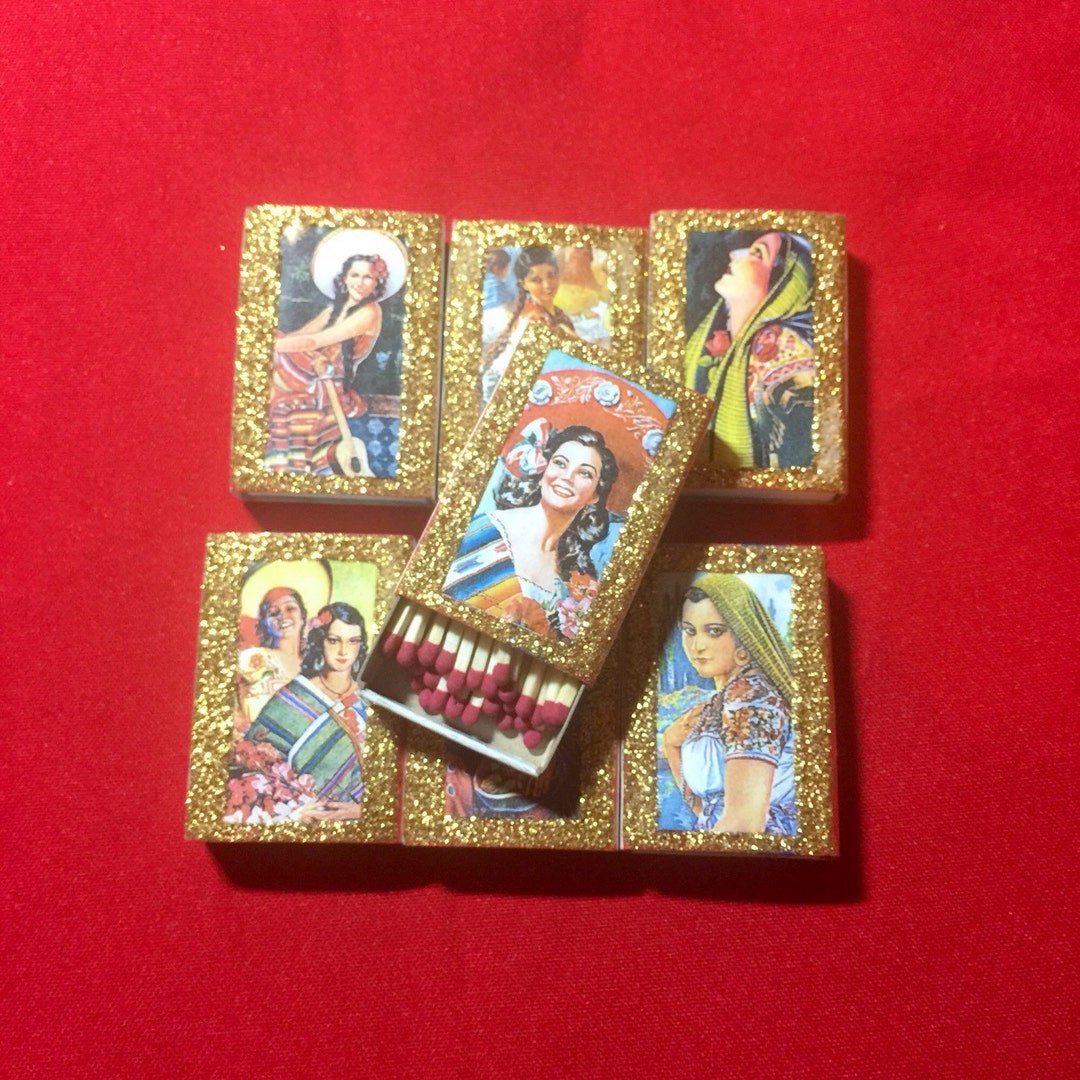 Set of 5 Spanish Lady Matchboxes - Etsy