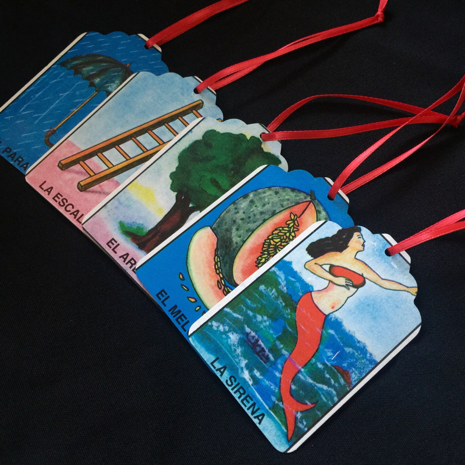 Set of La Loteria Card Tags - Etsy