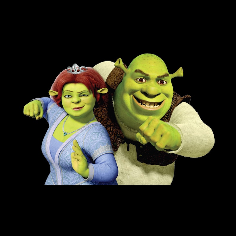 Shrek Clipart, Shrek PNG Bundle, Digital Files for Shrek Birthday With ...