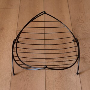 Mid Century Modern Curved Wire Black Magazine Rack Holder - Etsy