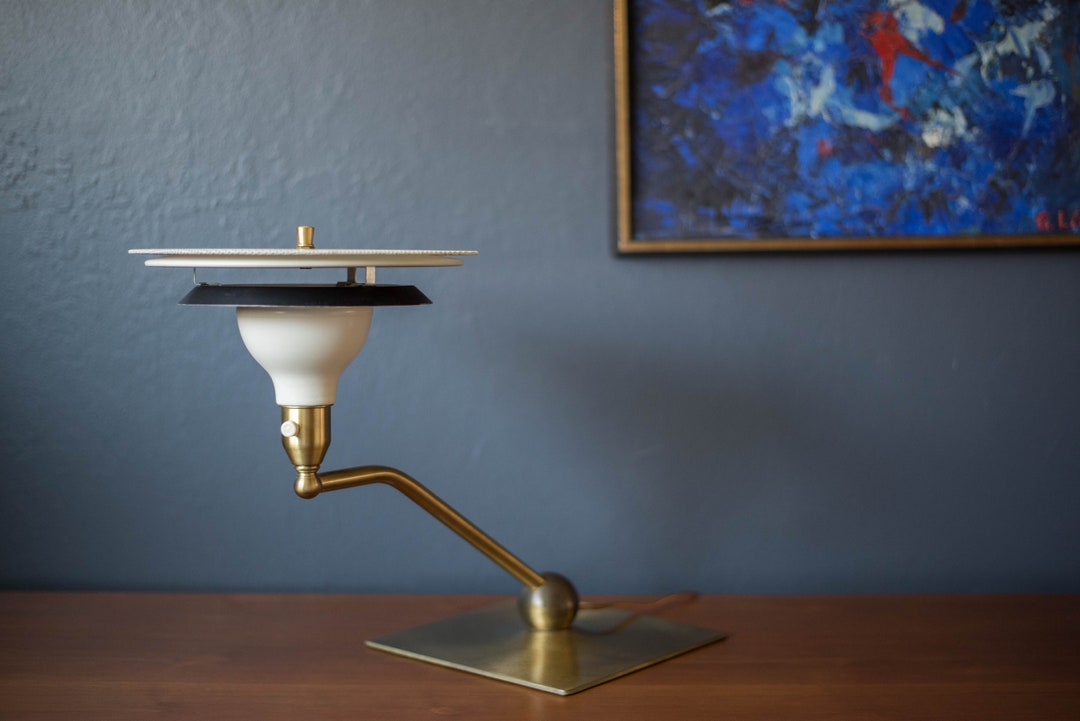 Mid Century Modern Brass Sight Light Desk Lamp by M.G. Wheeler - Etsy