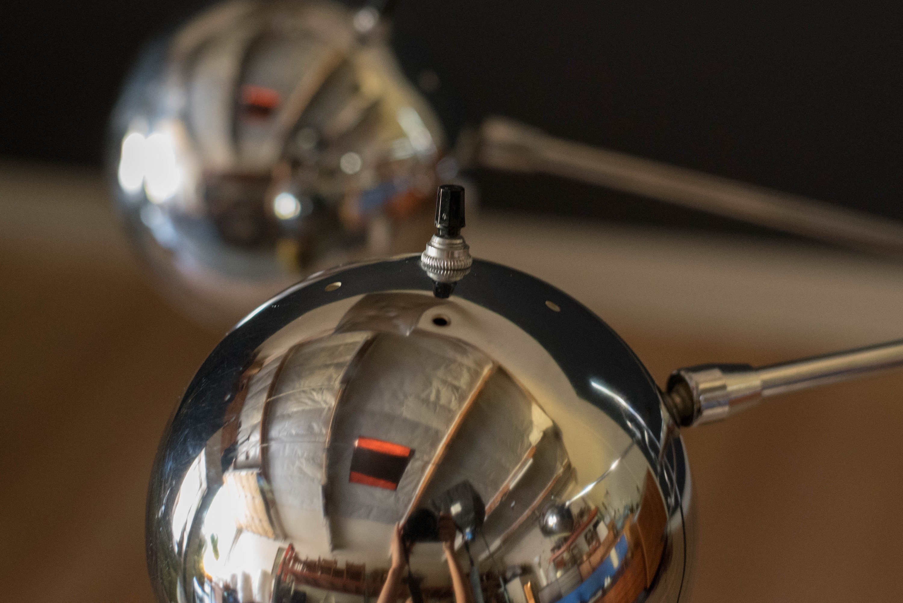 Triennale Mid Century Modern Orbiter Chrome Floor Lamp by - Etsy