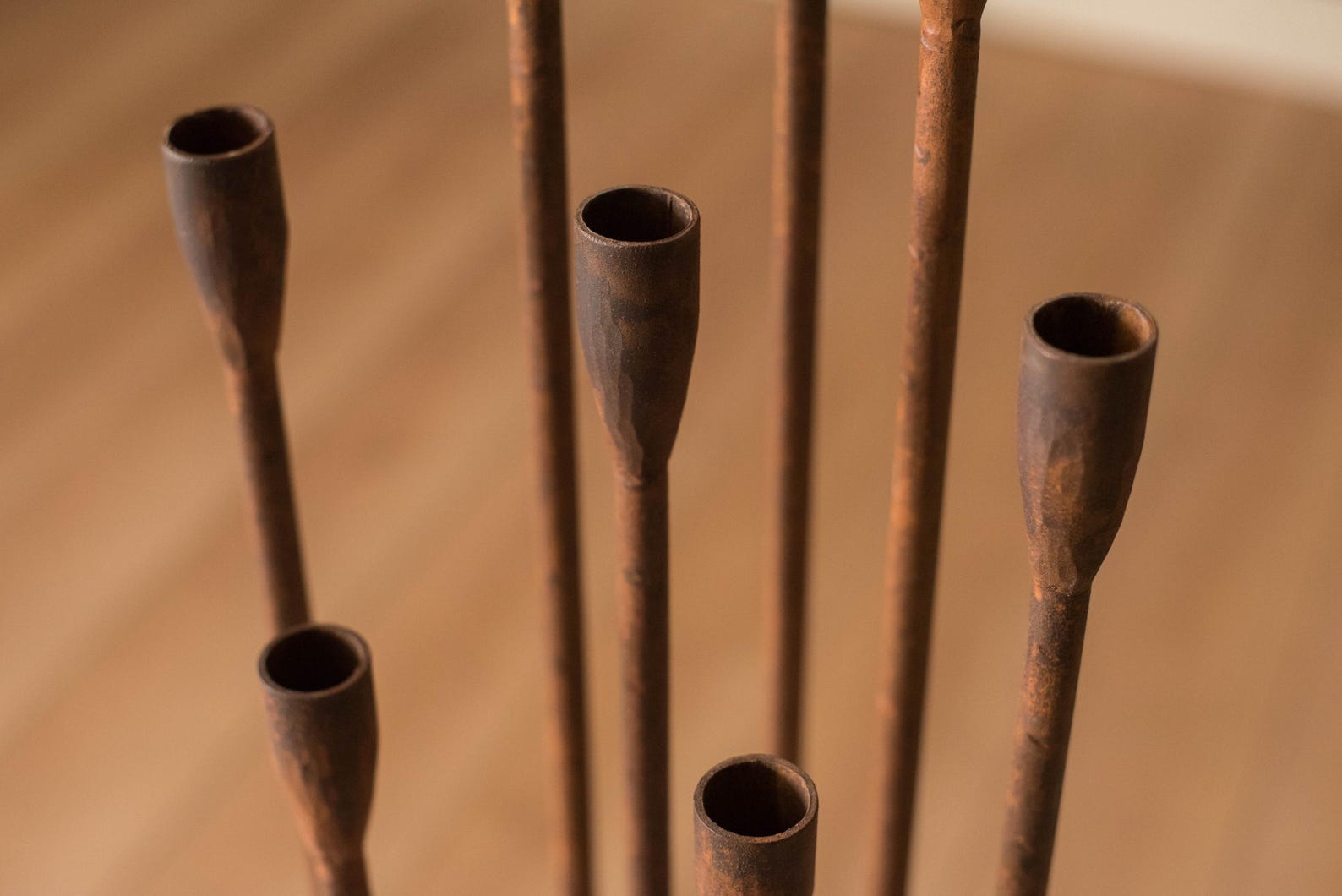 Mid Century Modern Tall Floor Standing Cast Iron Candelabra - Etsy