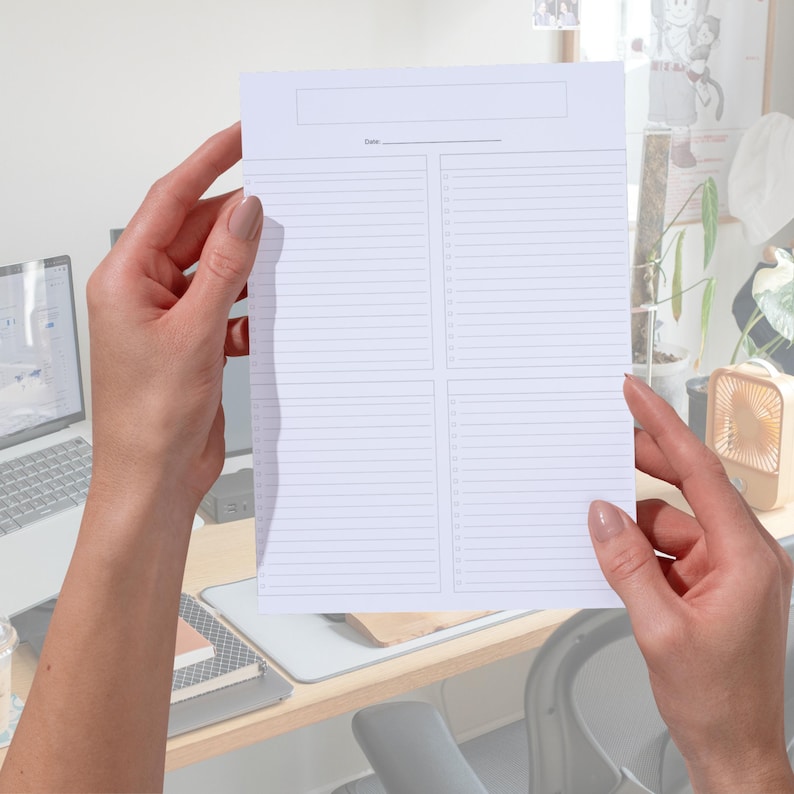 Minimalist Multi-purpose Checklist | Daily Planner Task Organizer ...