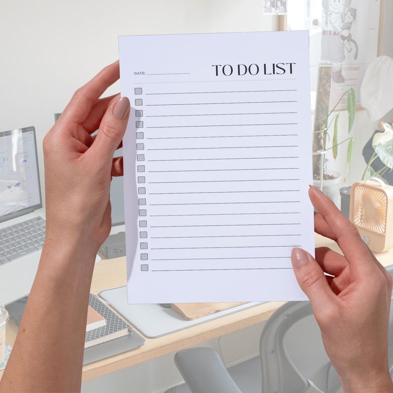 Minimalist Daily to Do List | Productivity Checklist (digital PDF ...