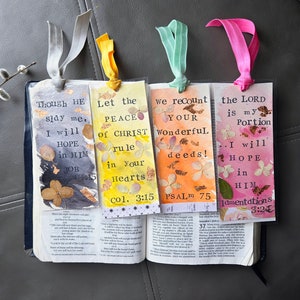 Psalm 23 Bookmark Christian Bible Verse, He Restores My Soul, Makes Me ...